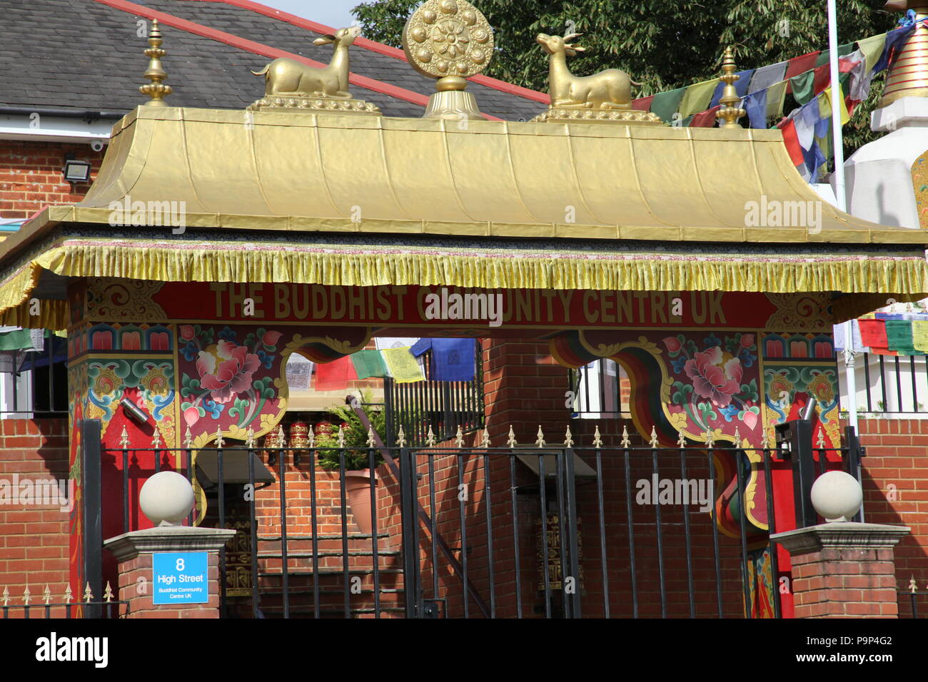 The Buddhist Community Centre, Aldershot England Stock Photo - Alamy