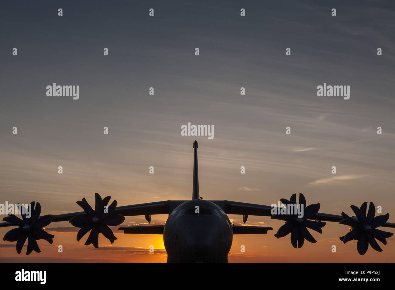 The Antonov An-70 four-engine medium-range transport aircraft, powered ...