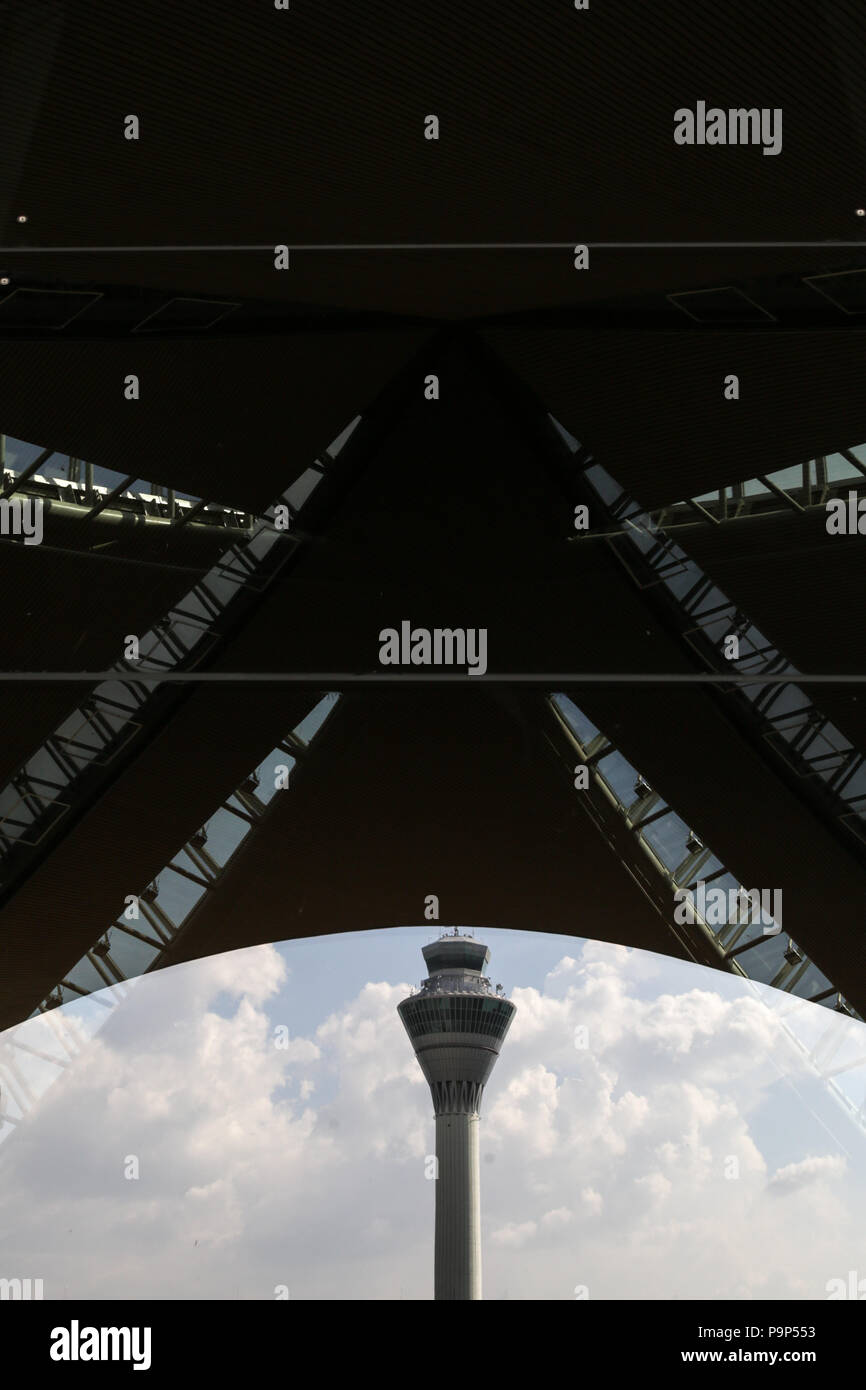 The air traffic control tower at Kuala Lumpur International Airport ...