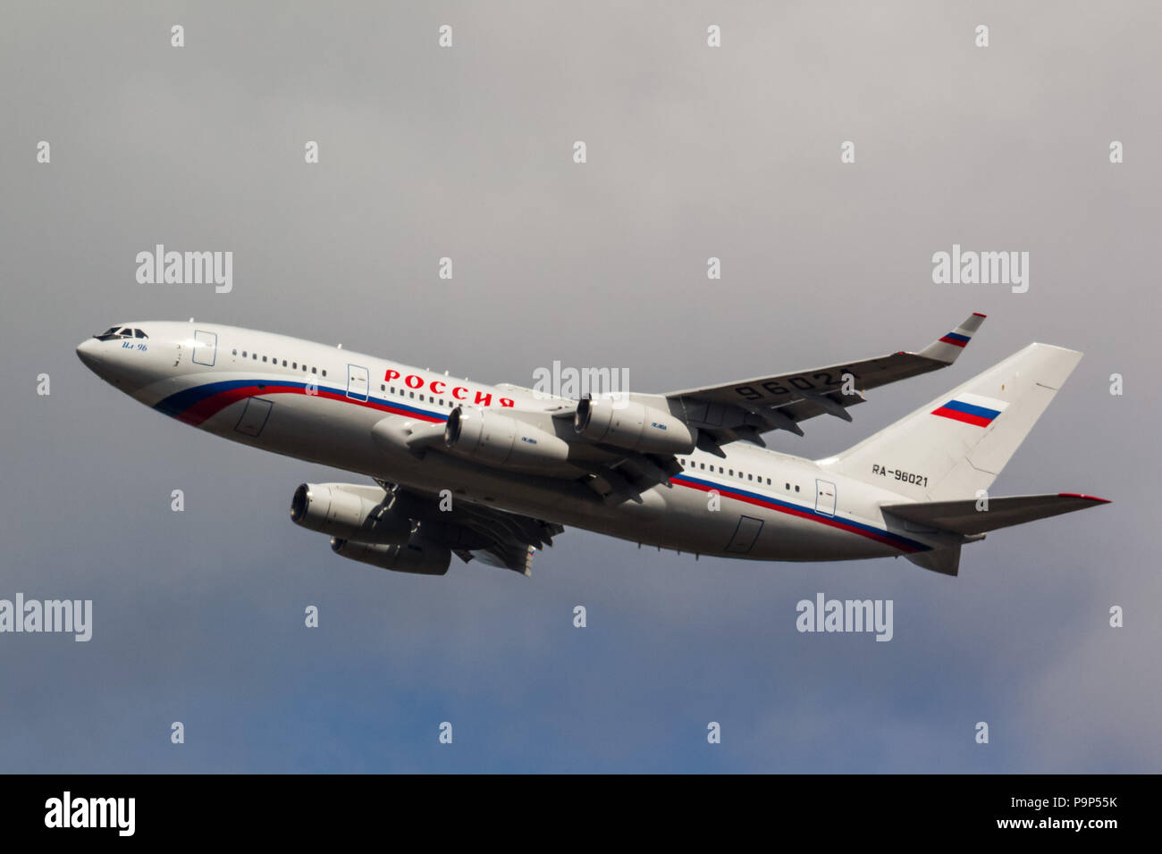 The Ilyushin Il-96-300PU widebody jet airplane of Rossiya State Airline ...