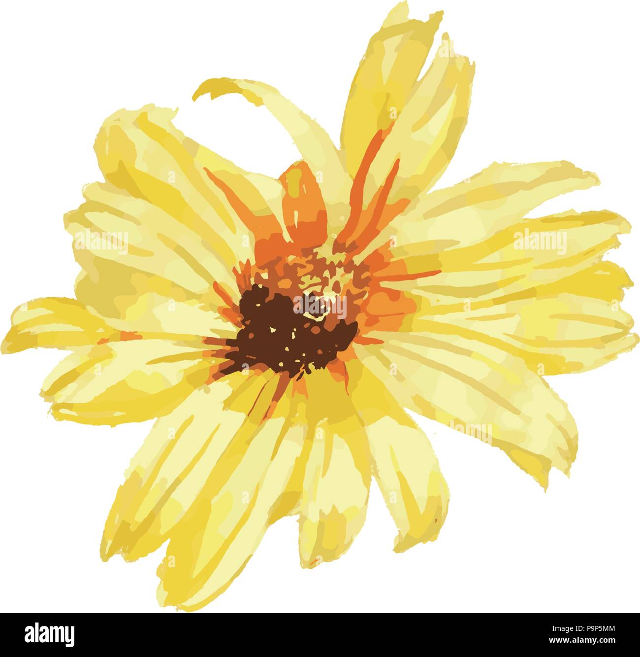 Yello flower Stock Vector Images - Alamy