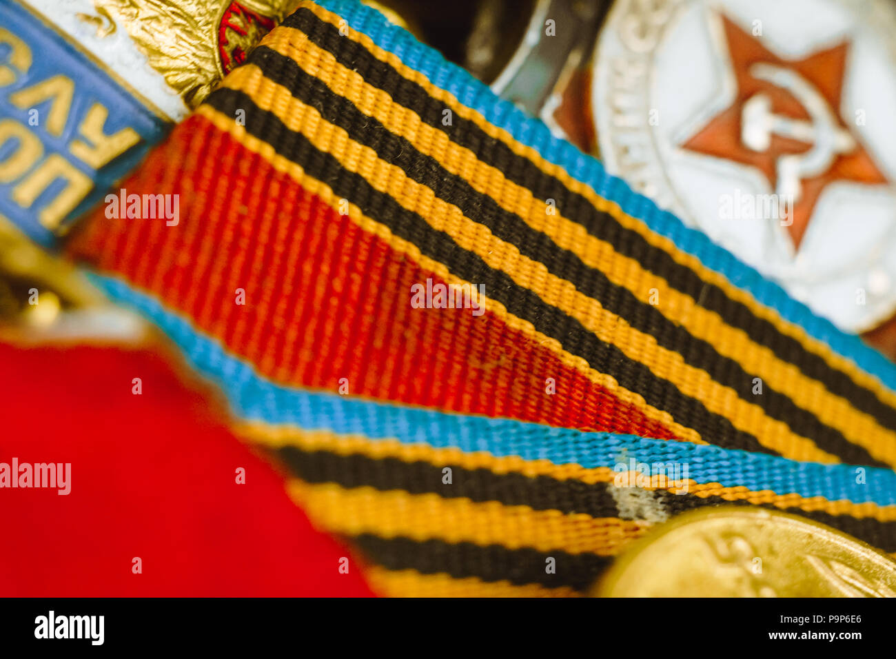Soviet military medal of world war II Stock Photo - Alamy