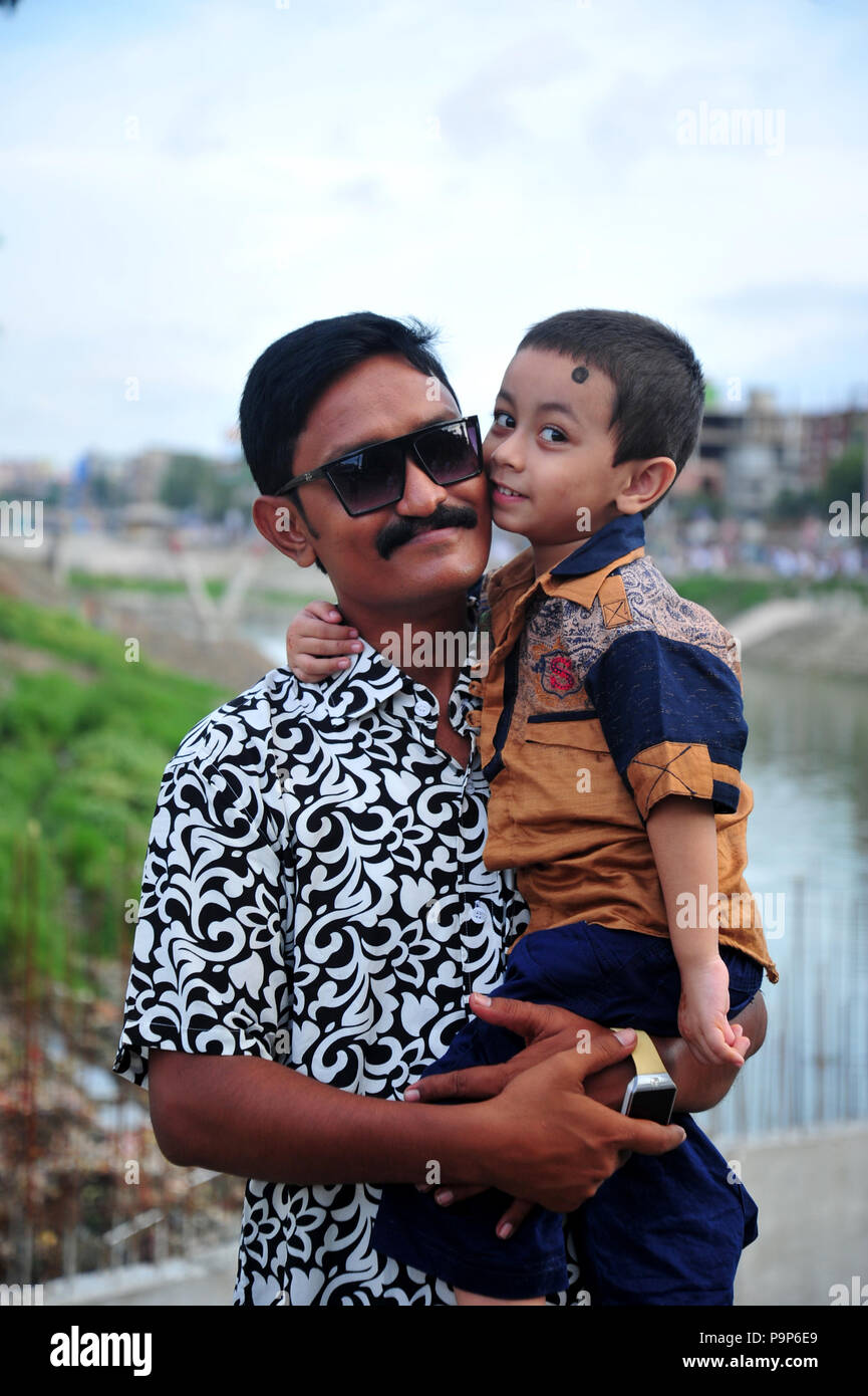 Father and child in Bangladesh Stock Photo - Alamy