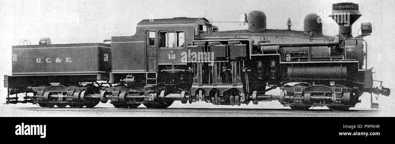 . English: 150-ton Class C Shay locomotive built for the Greenbrier ...