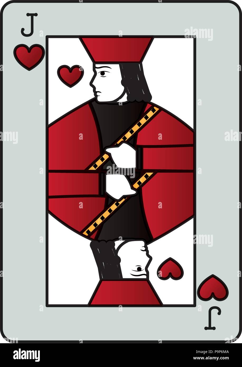 Jack Of Hearts Playing Card High Resolution Stock Photography and ...