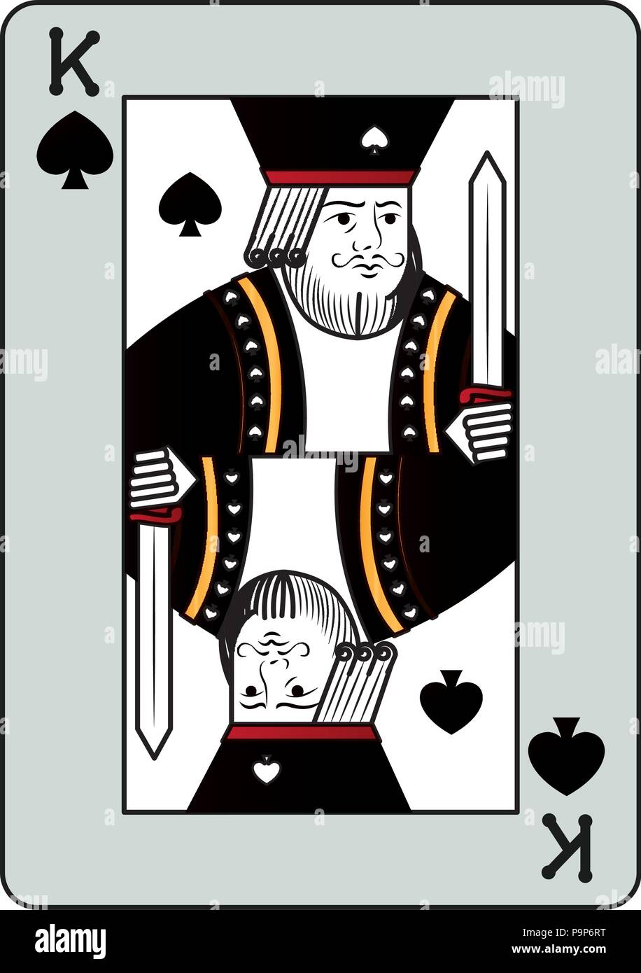 King spades Stock Vector Images - Alamy