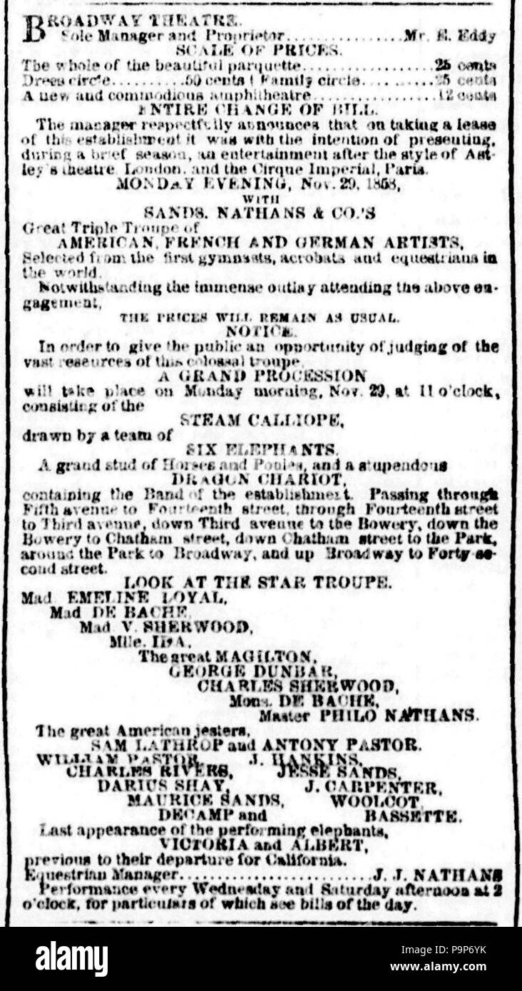 New york culture 1800s Black and White Stock Photos & Images - Alamy