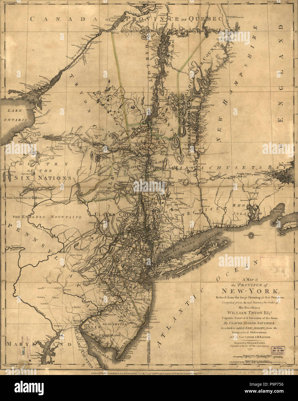 Map of tryon hi-res stock photography and images - Alamy