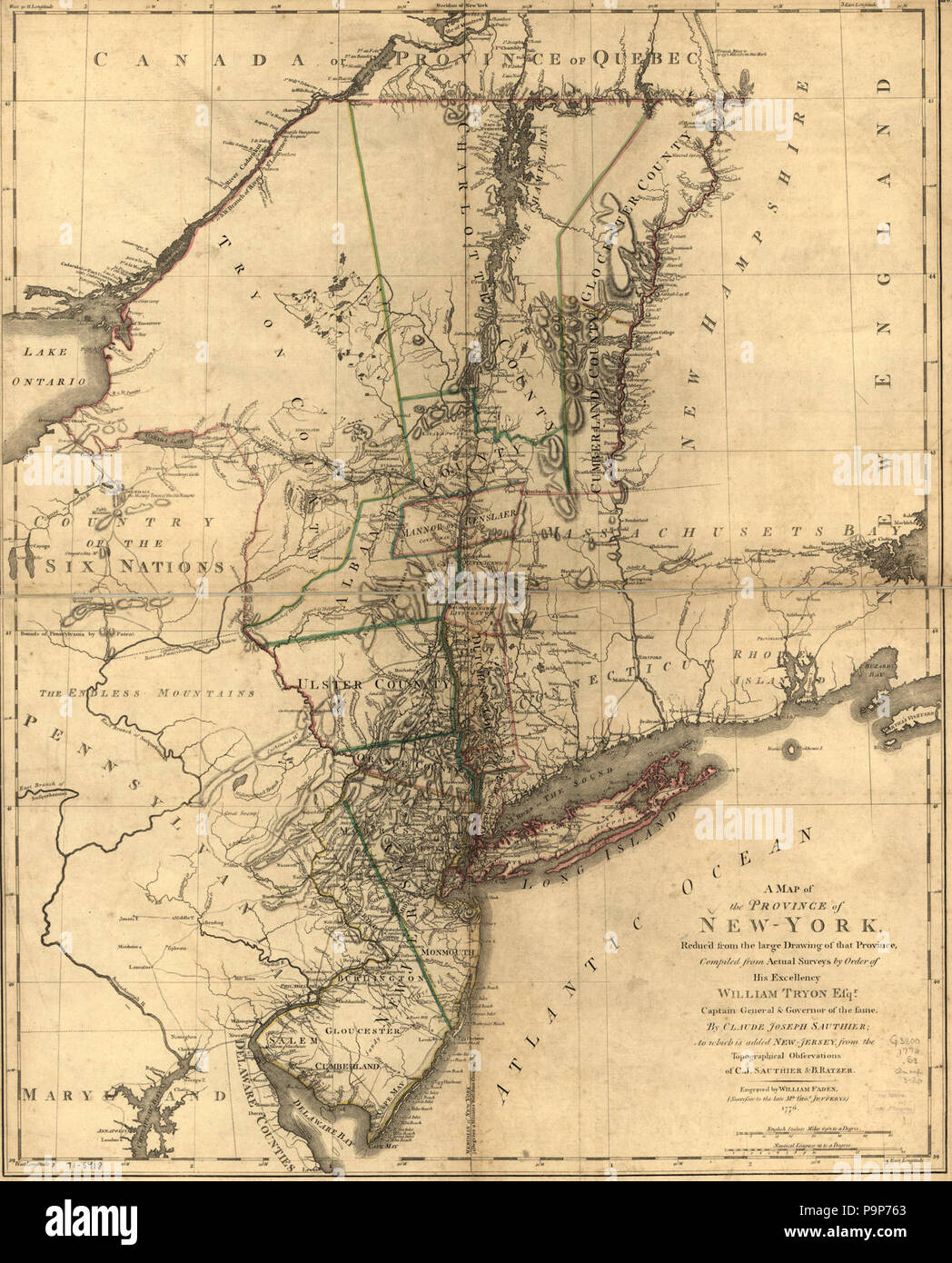 Tryon map hi-res stock photography and images - Alamy