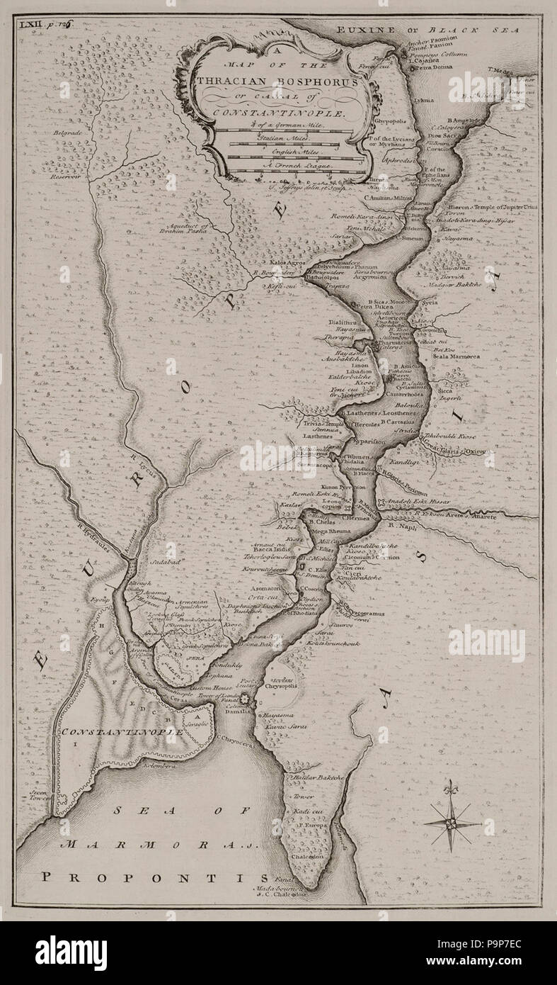Bosporus map hi-res stock photography and images - Alamy