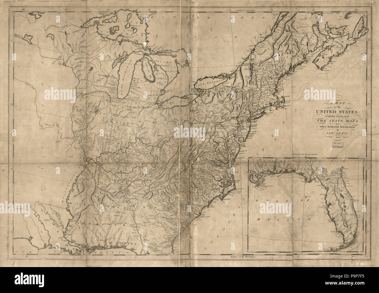 A map of the United States - compiled chiefly from the state maps and ...