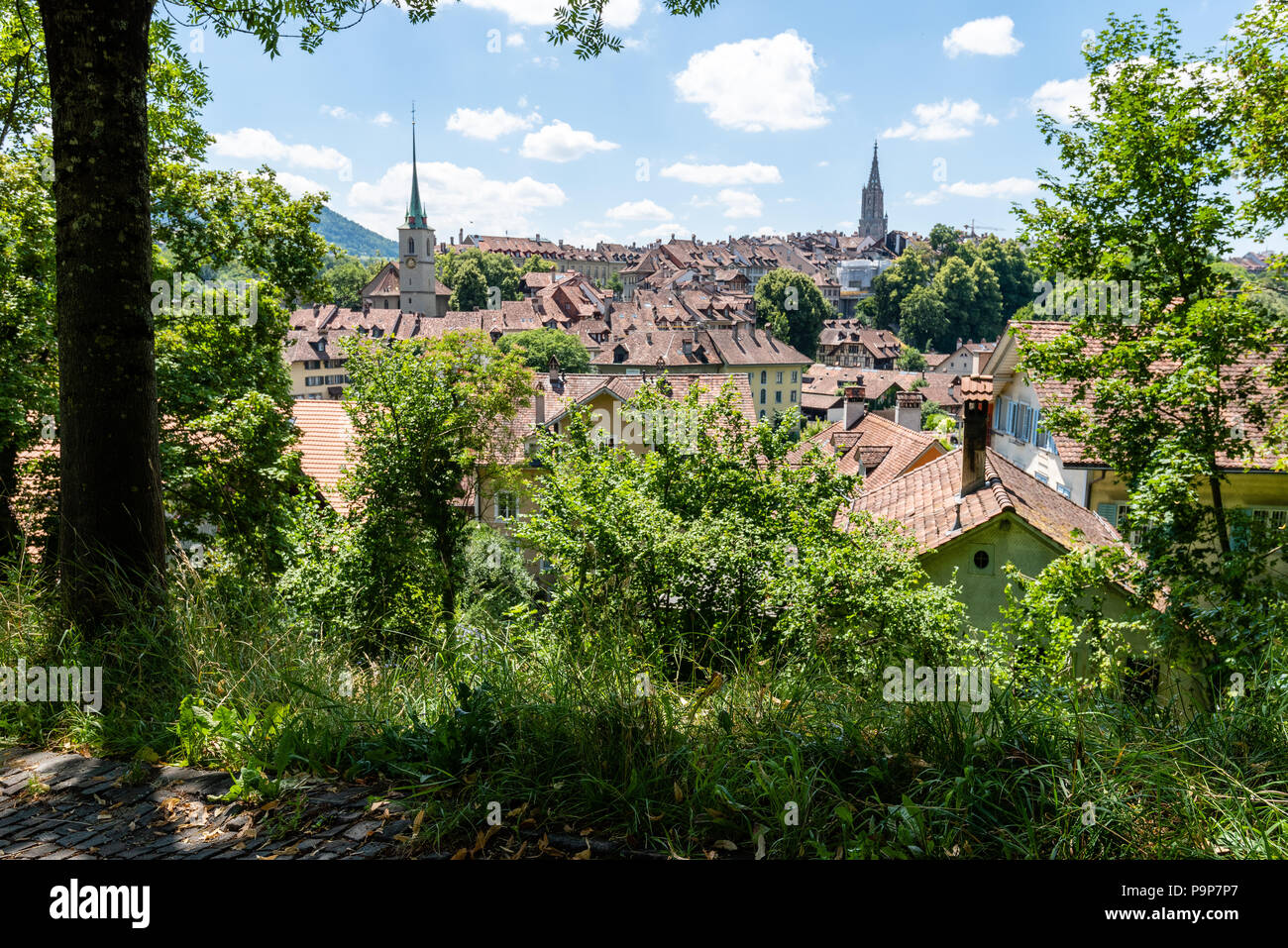 Bern, the capital city of Switzerland, is built around a crook in the ...