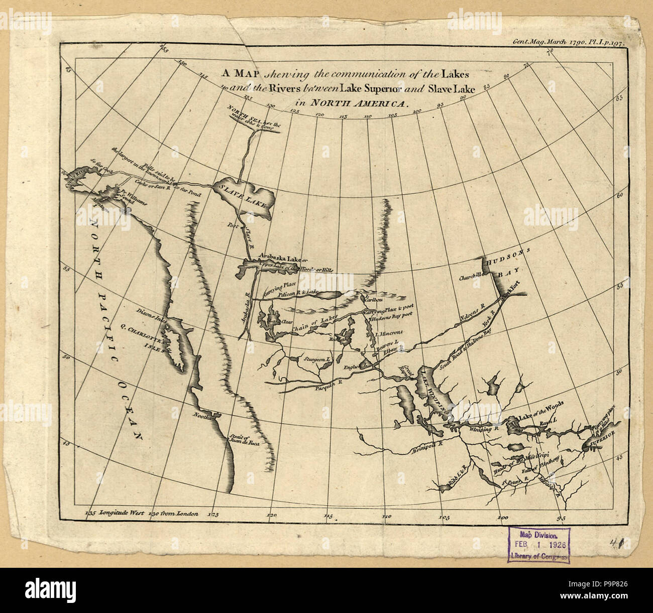 Map of slave lake hi-res stock photography and images - Alamy