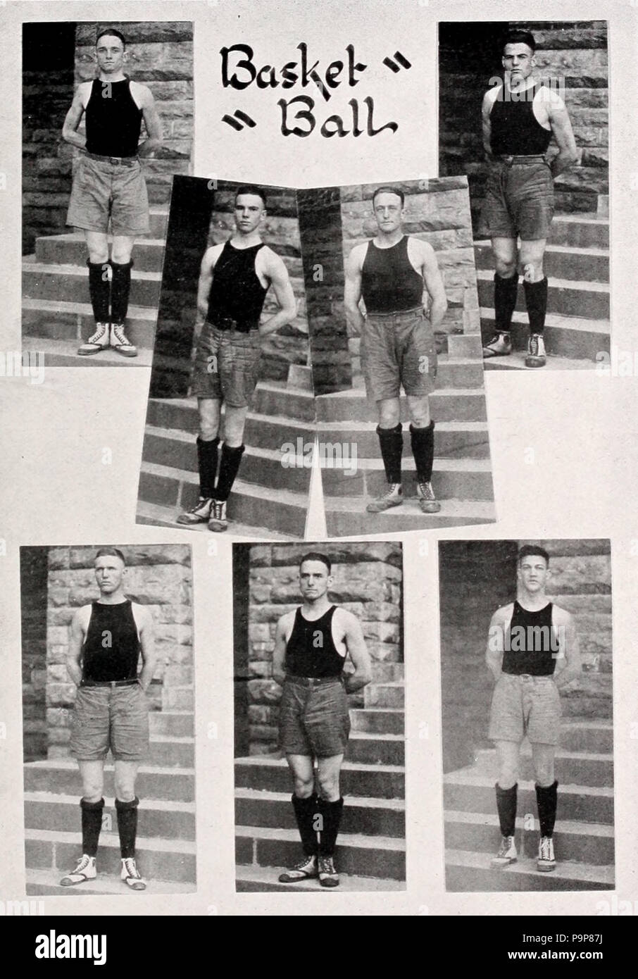 38 1919 Clemson Tigers basketball team (Taps 1920 Stock Photo - Alamy