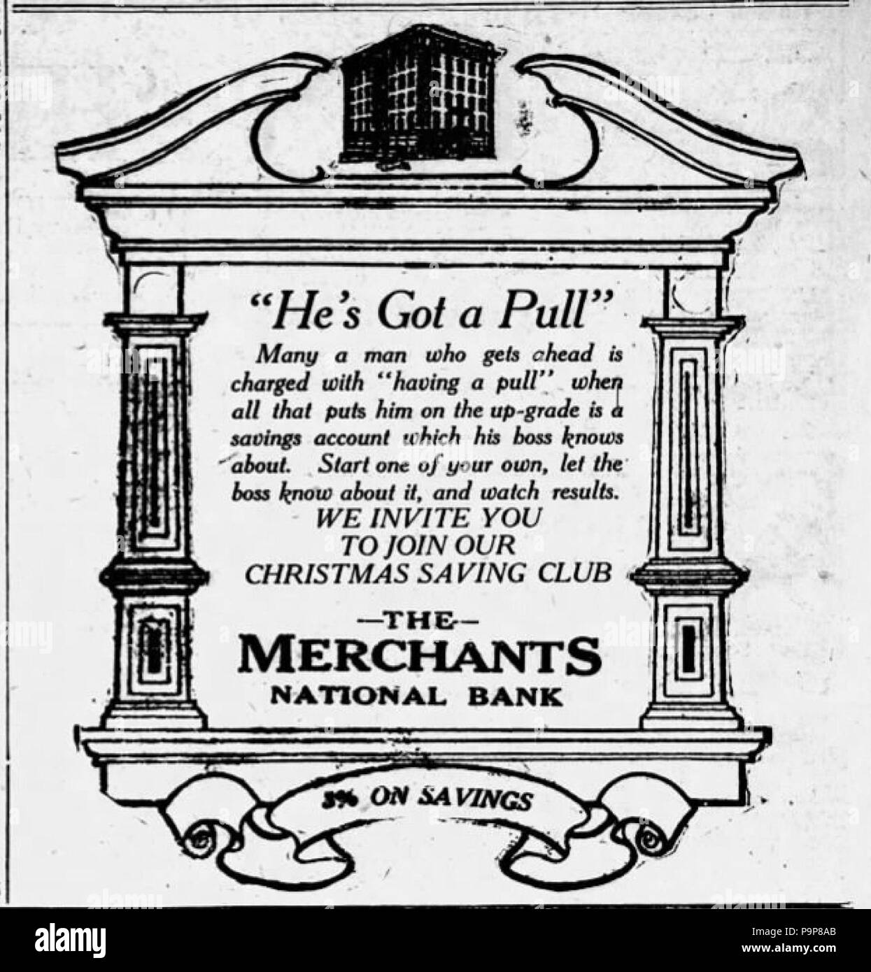 Merchants national bank Black and White Stock Photos & Images - Alamy