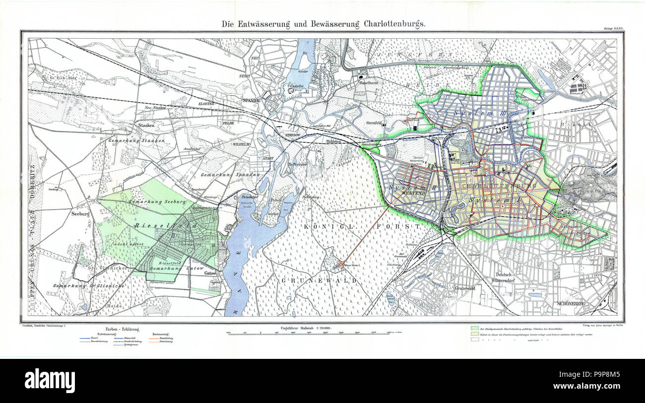 40 19xx Kanalisation-von-Charlottenburg-Beilage32-v2-klein Stock Photo ...