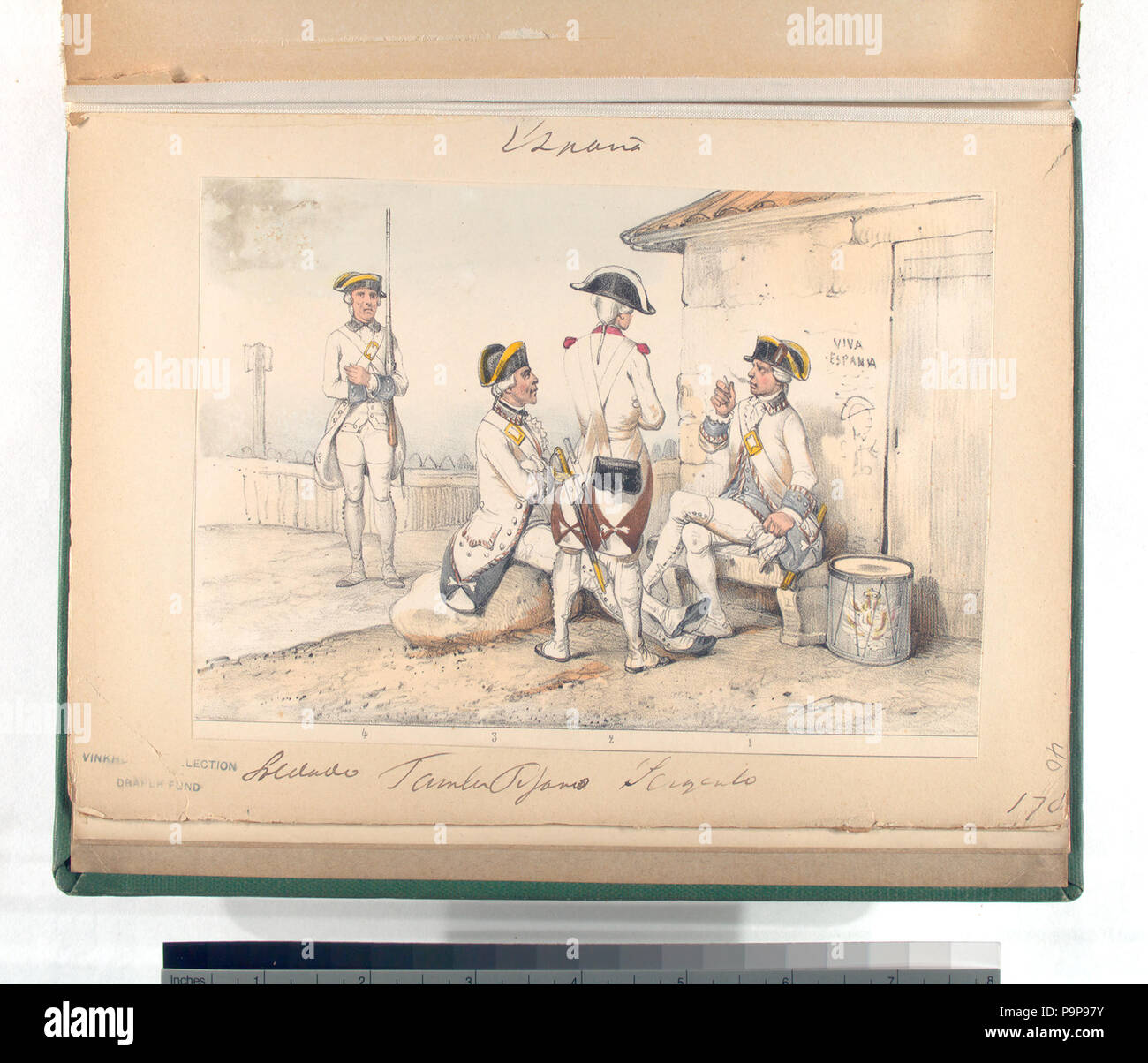 47 4. Soldado; 3. Tambor; 2. Pifaro; 1.Sargento. 1780 (NYPL b14896507 ...
