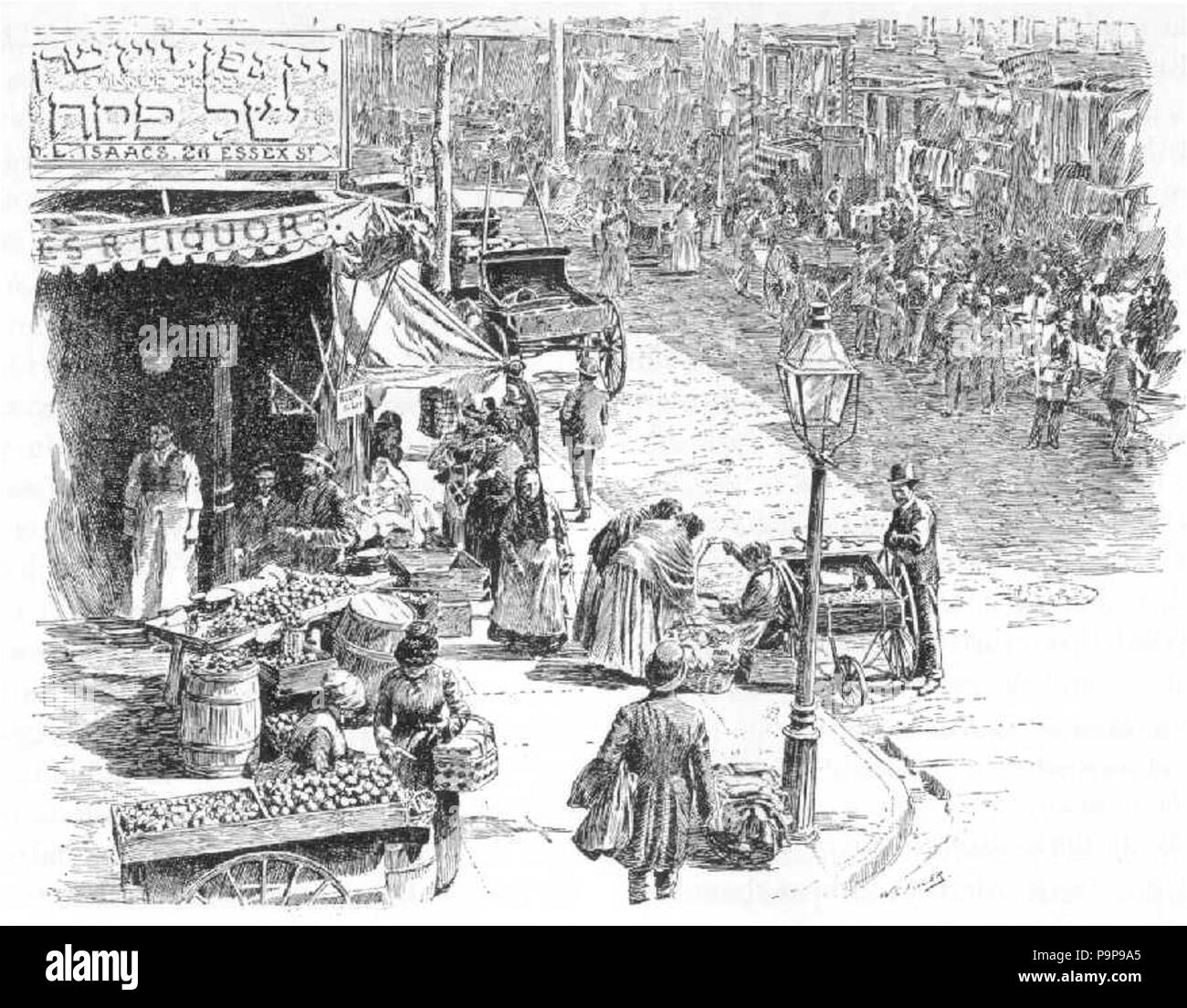 A market scene Black and White Stock Photos & Images - Alamy