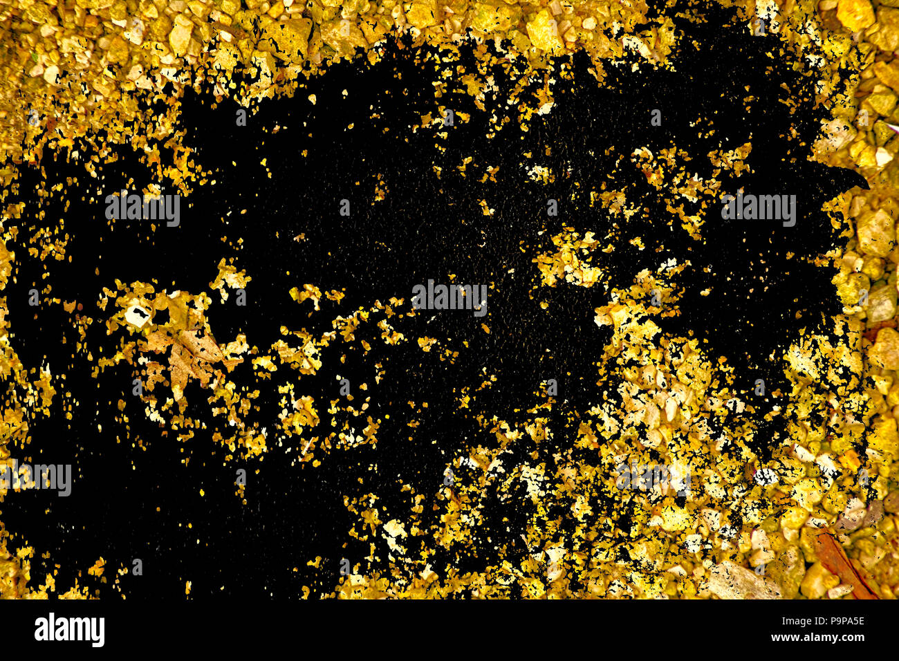 Ultra yellow Pebble surface, stone texture or rock backdrop, ground ...
