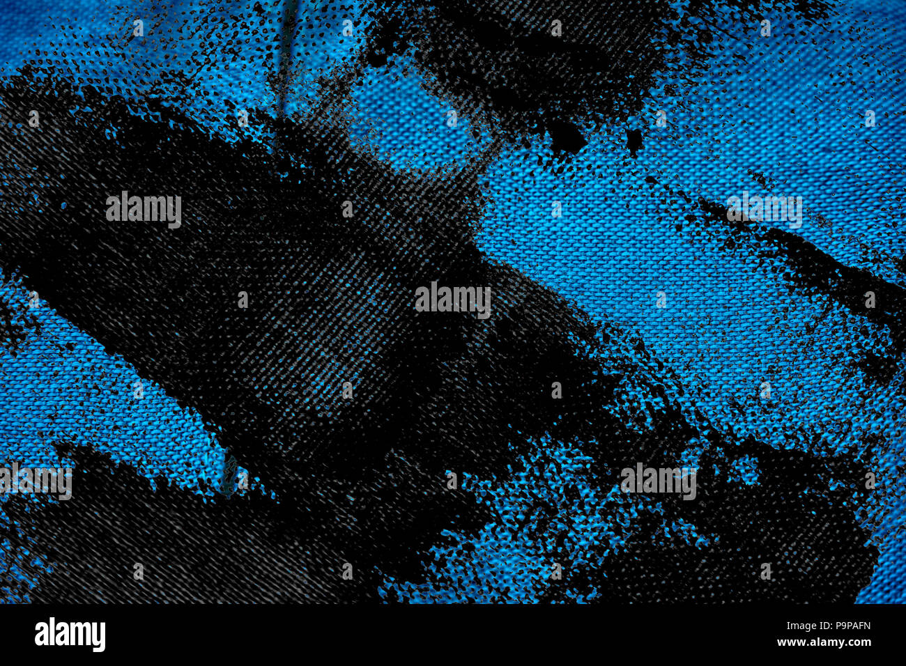 Grunge dirty Ultra blue Linen fabric surface for mock-up or designer ...