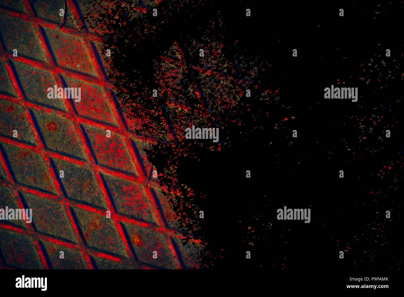 Ultra orange Stainless steel texture, iron background for designer use ...