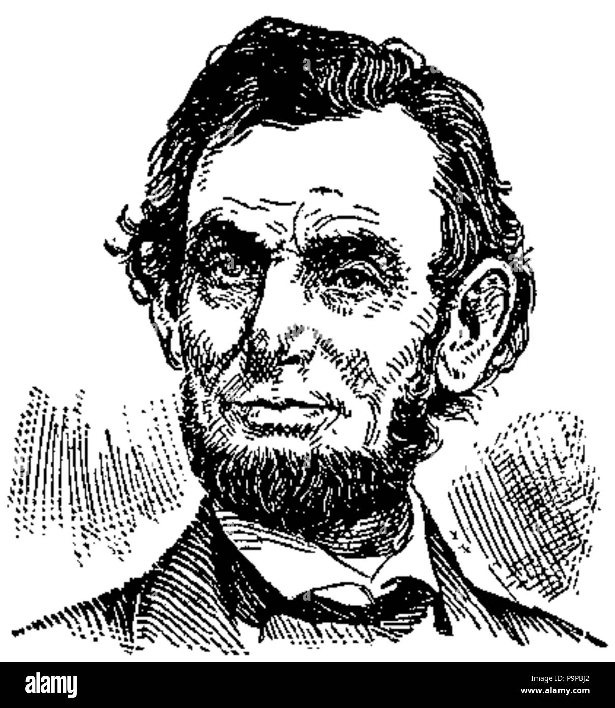 President lincoln united states Black and White Stock Photos & Images ...