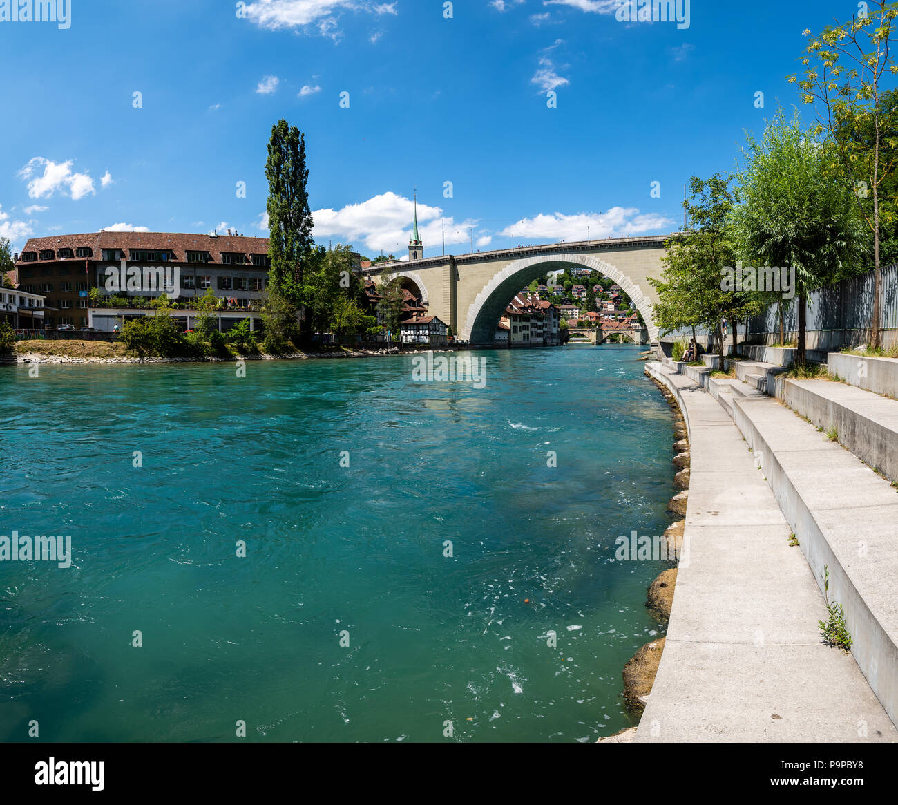 Bern, the capital city of Switzerland, is built around a crook in the ...