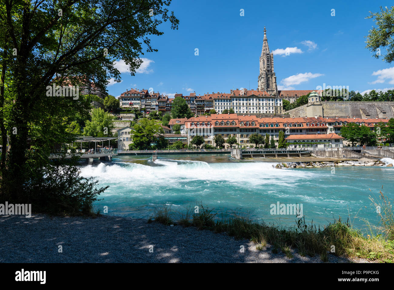 Bern, the capital city of Switzerland, is built around a crook in the ...