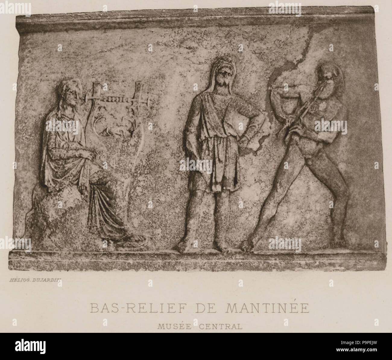 186 Bas-Relief de Mantinée Musée Central - Cabrol Elie - 1882 Stock ...