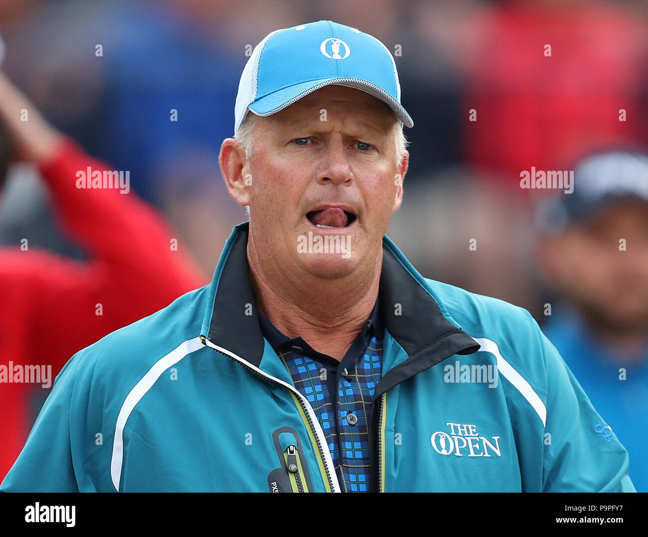 Scotland's Sandy Lyle walks down the first fairway on day one of The ...