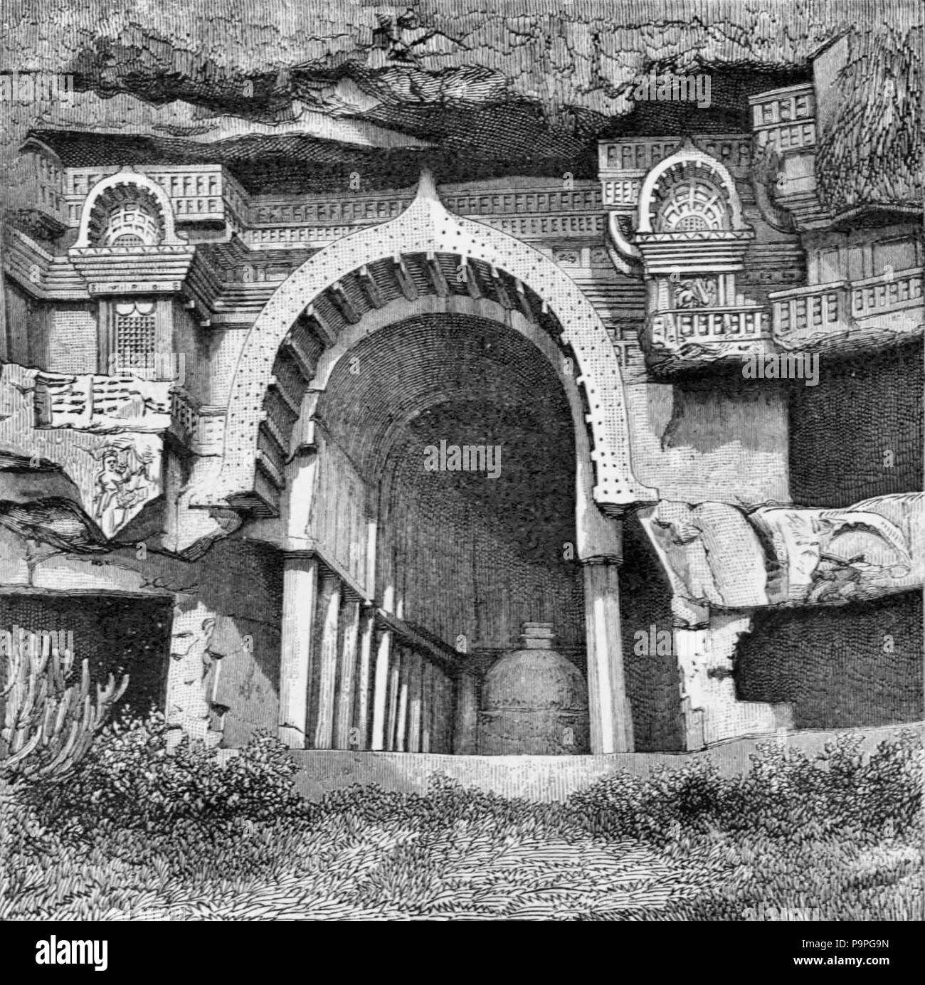 200 Bhaja caves main Chaitya Stock Photo - Alamy