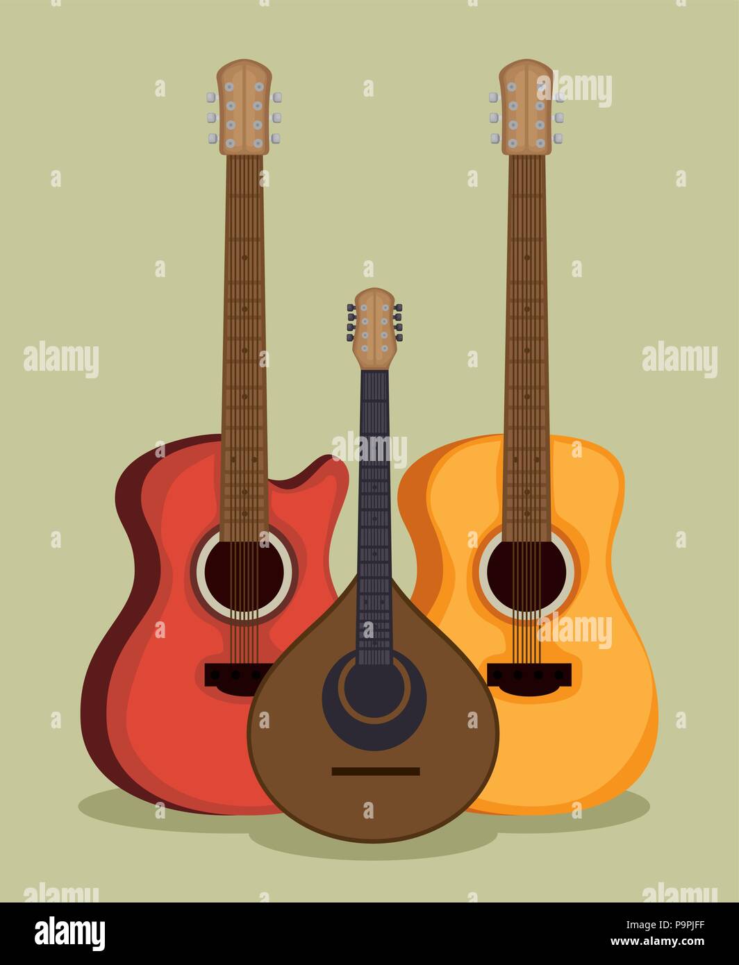 set musical instruments icons vector illustration design Stock Vector ...