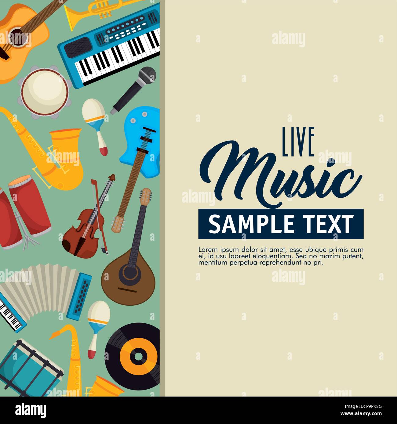 set musical instruments icons vector illustration design Stock Vector ...