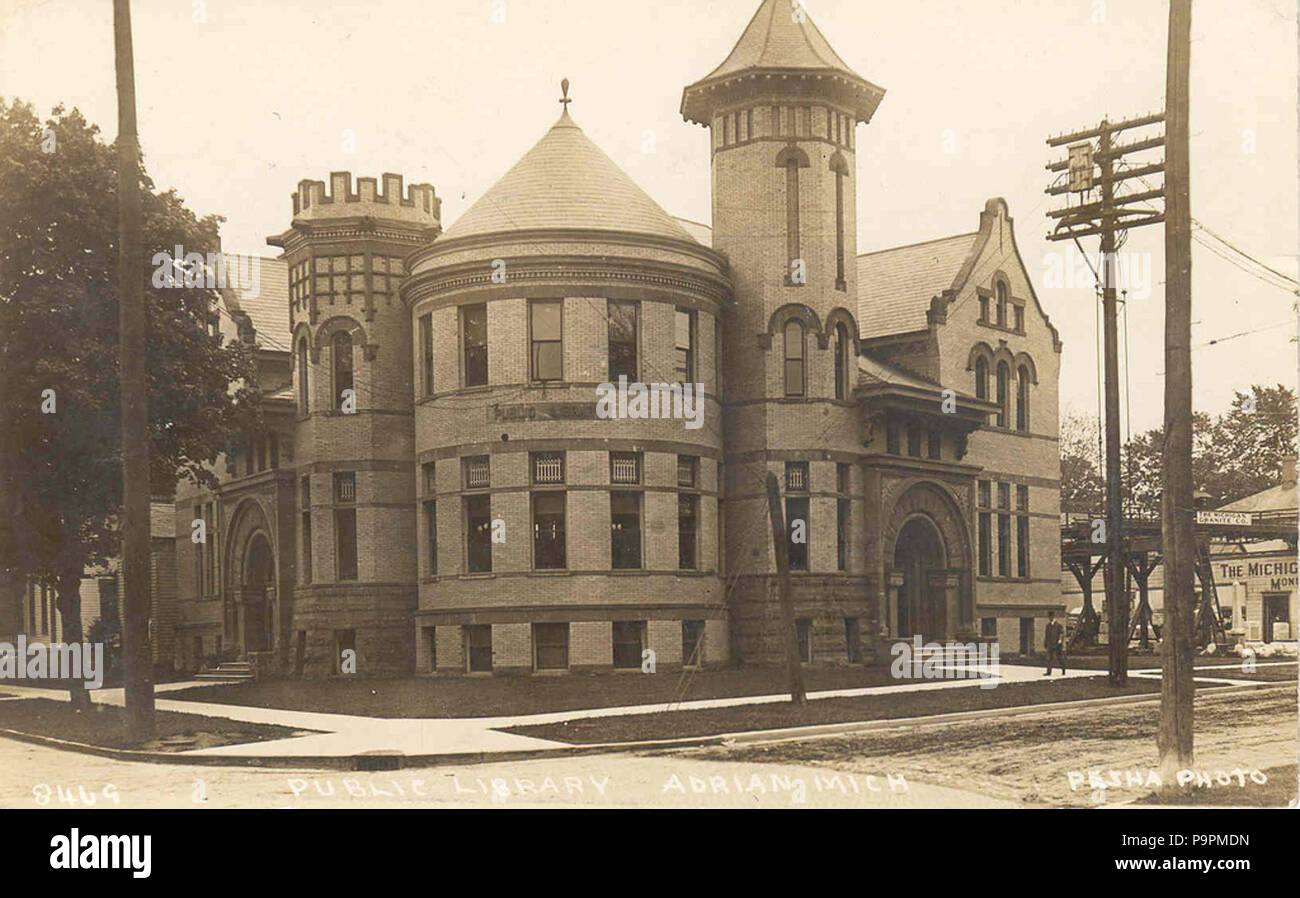. English: Adrian Public Library in Adrian, Michigan. 101 ...