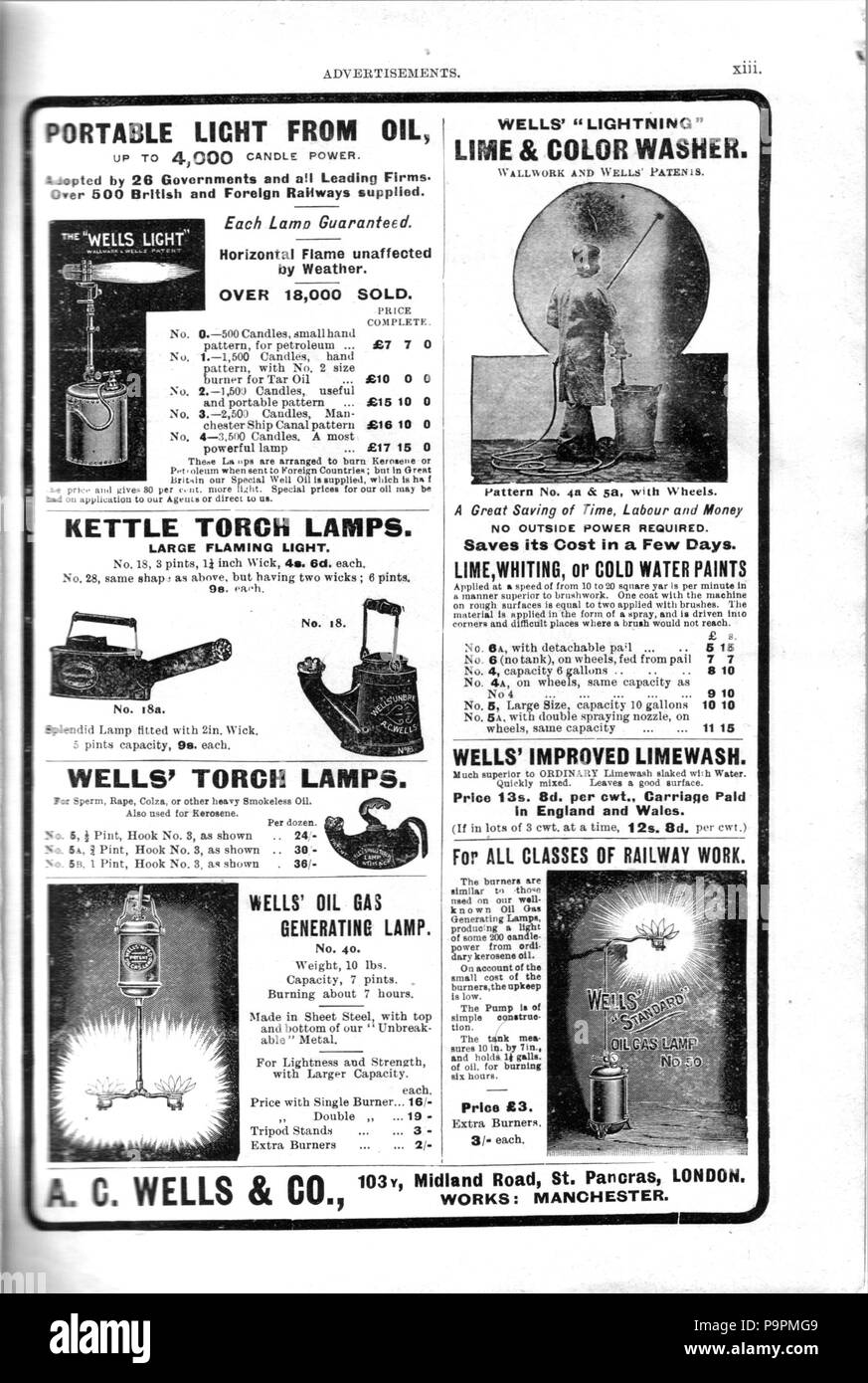 Lamp advertisement Black and White Stock Photos & Images - Alamy