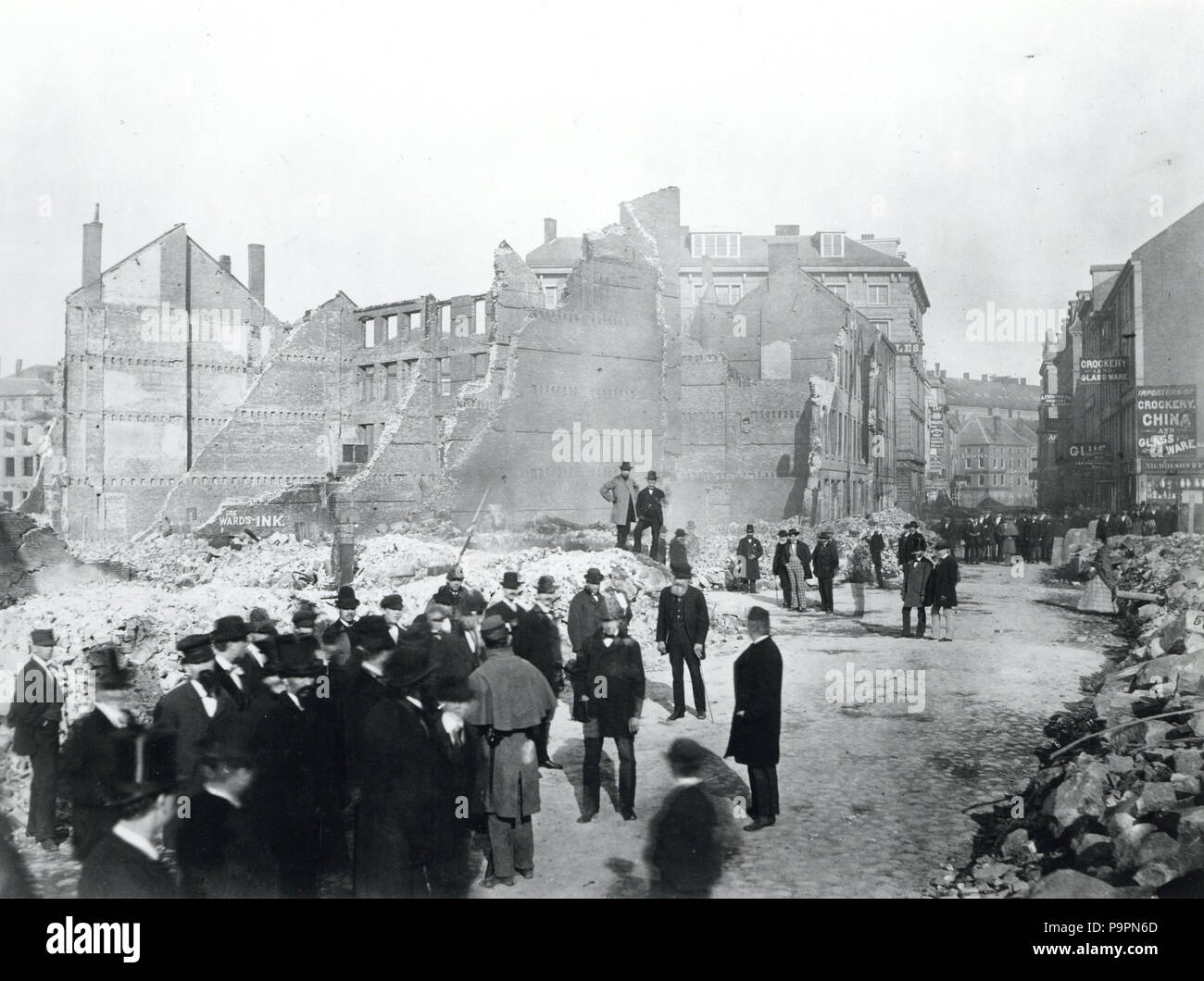 106 Aftermath of Fire of 1872 (14226308730 Stock Photo - Alamy