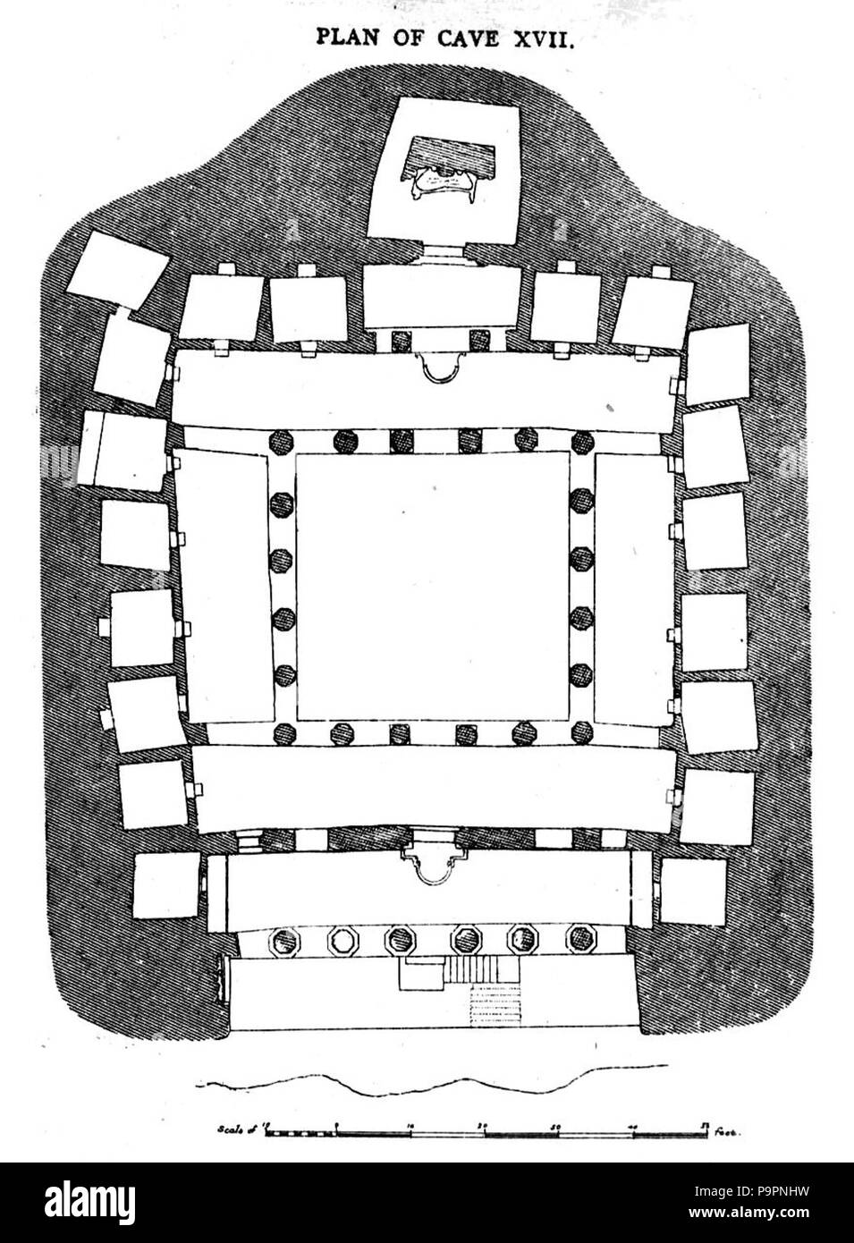 Ajanta Cave 17 Black and White Stock Photos & Images - Alamy