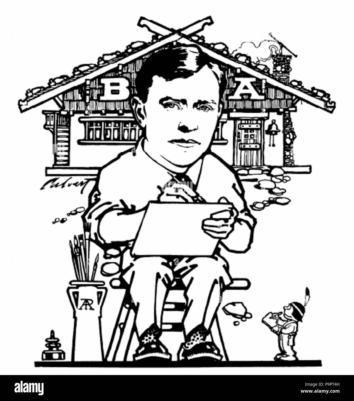 114 Alfred T. Renfro caricature by Frank Calvert Stock Photo - Alamy