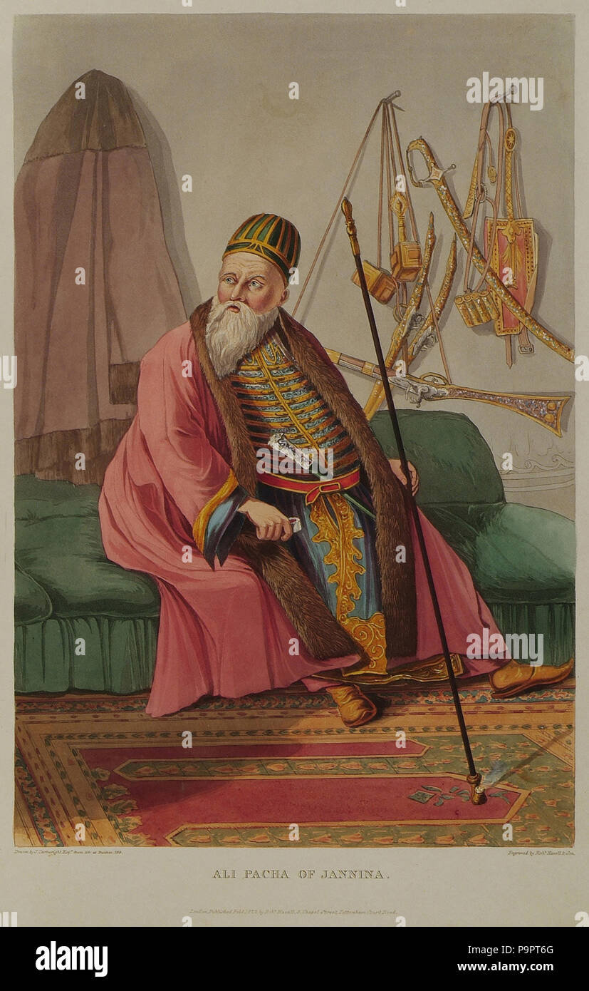 114 Ali Pacha of Ioannina - Cartwright Joseph - 1822 Stock Photo - Alamy
