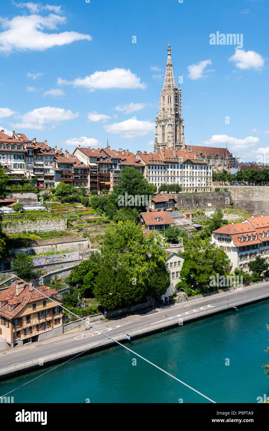 Bern, the capital city of Switzerland, is built around a crook in the ...