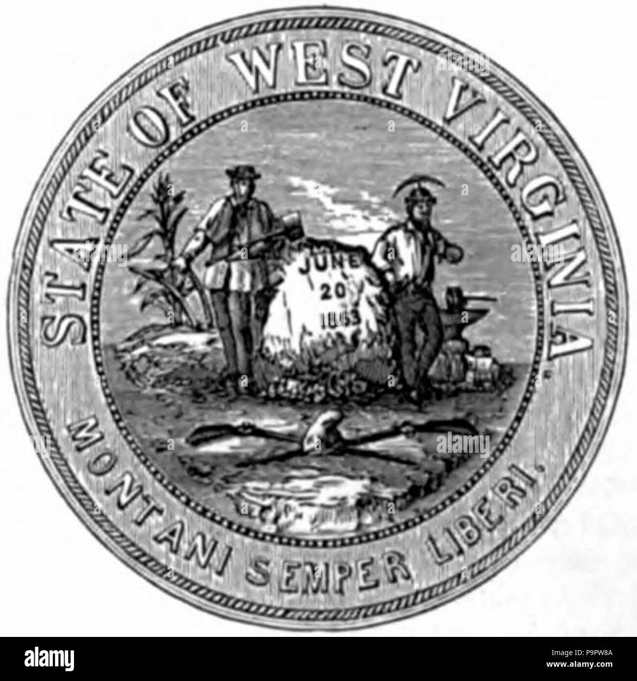 Virginia state seal Black and White Stock Photos & Images - Alamy