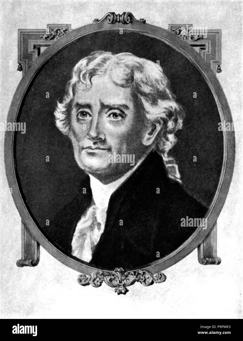 . Portrait of the 3rd president of the United States, Thomas Jefferson ...