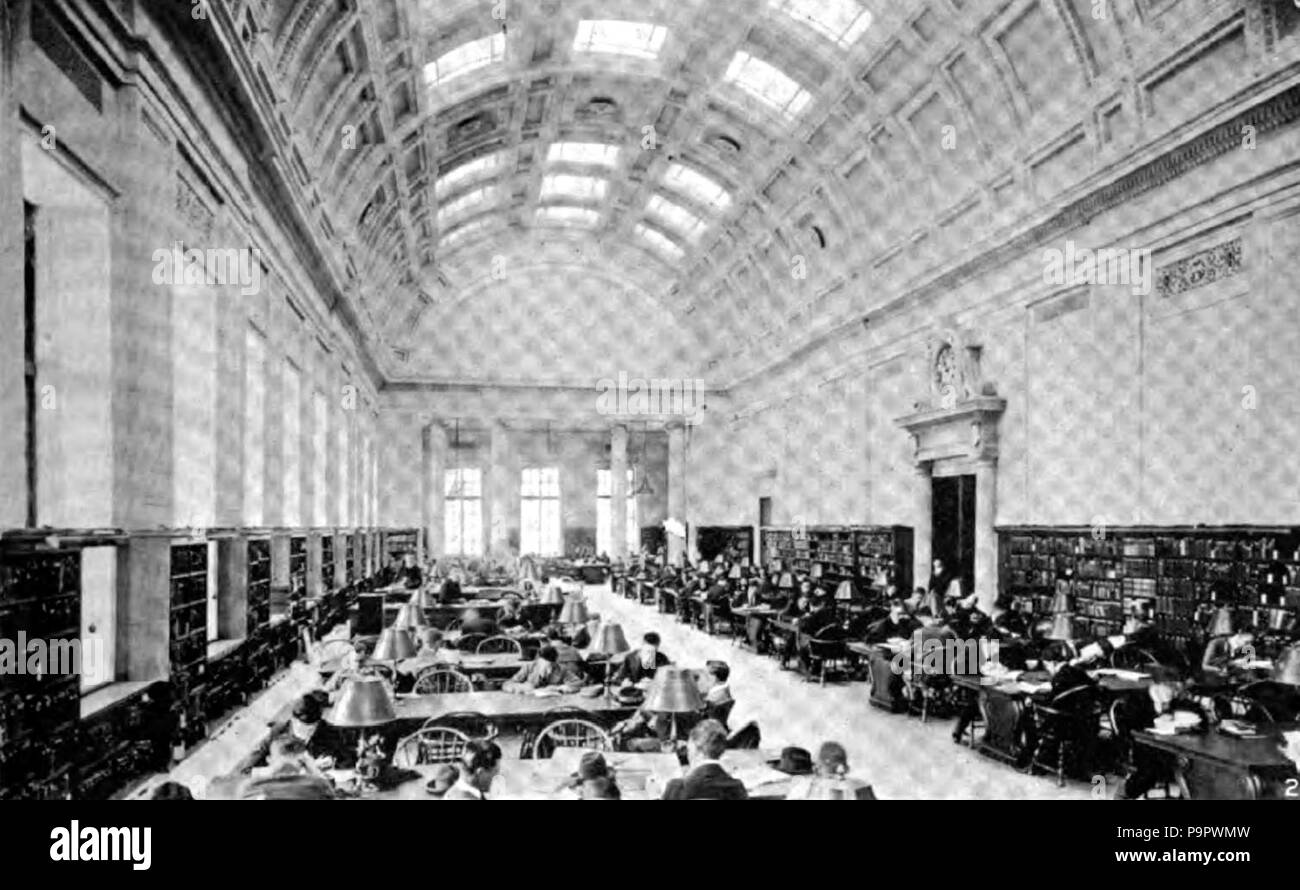 125 Americana 1920 Libraries - Widener Library reading room Stock Photo ...