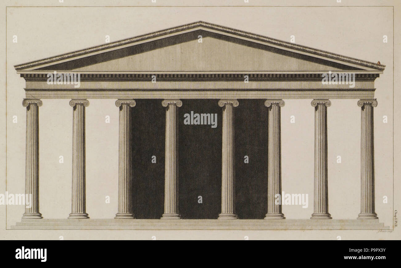 127 An Elevation of the Front of the Temple of Bacchus - Society Of ...