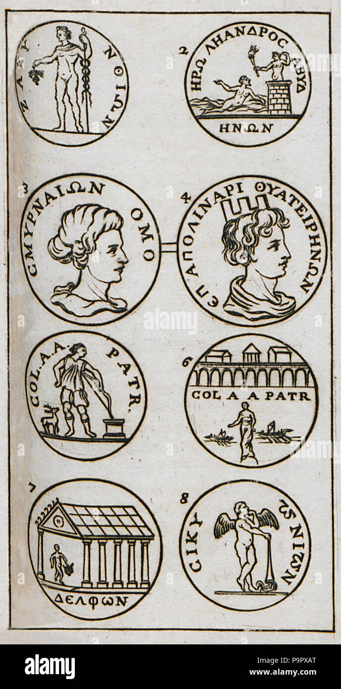 128 Ancient coins from Zakynthos (1), Abydos (2), Izmir (3), Thyateira ...