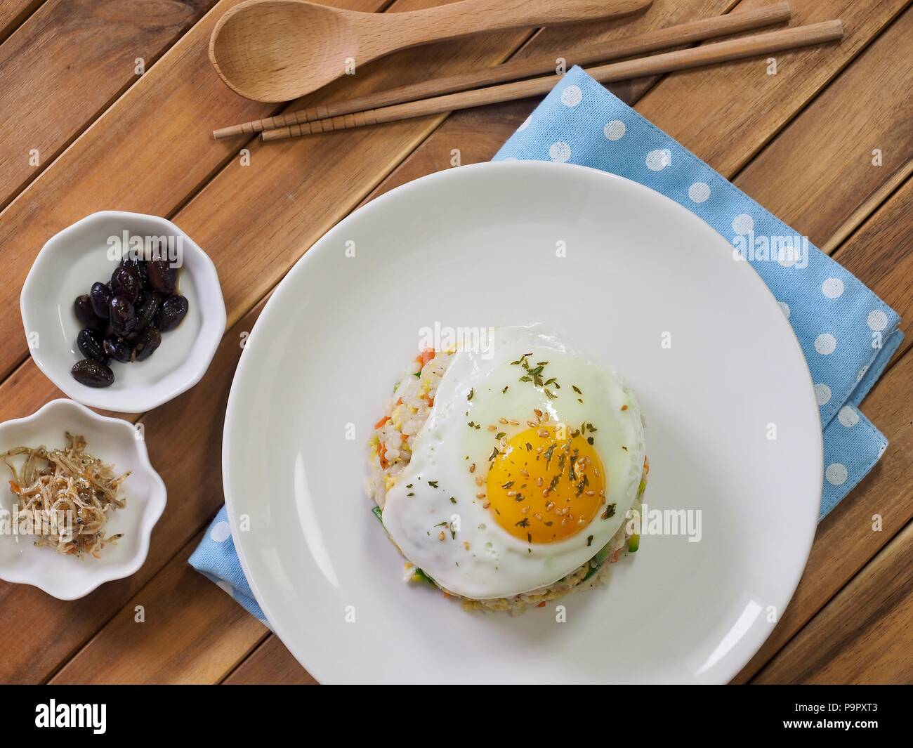 Asian food Vegetable egg fried rice Stock Photo - Alamy
