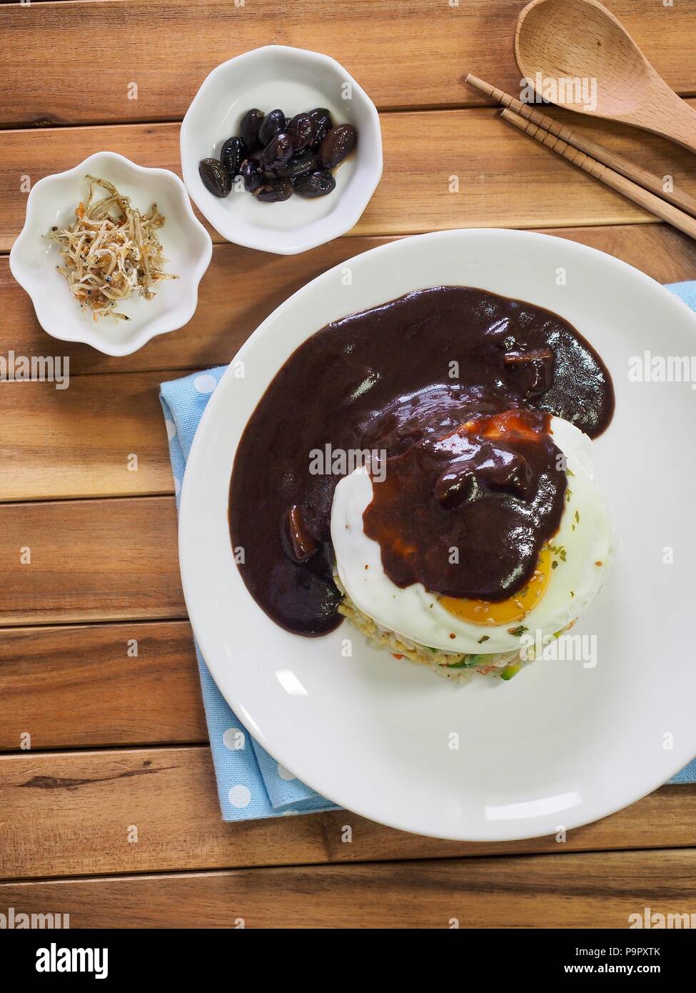 Asian food Vegetable egg fried rice Stock Photo - Alamy