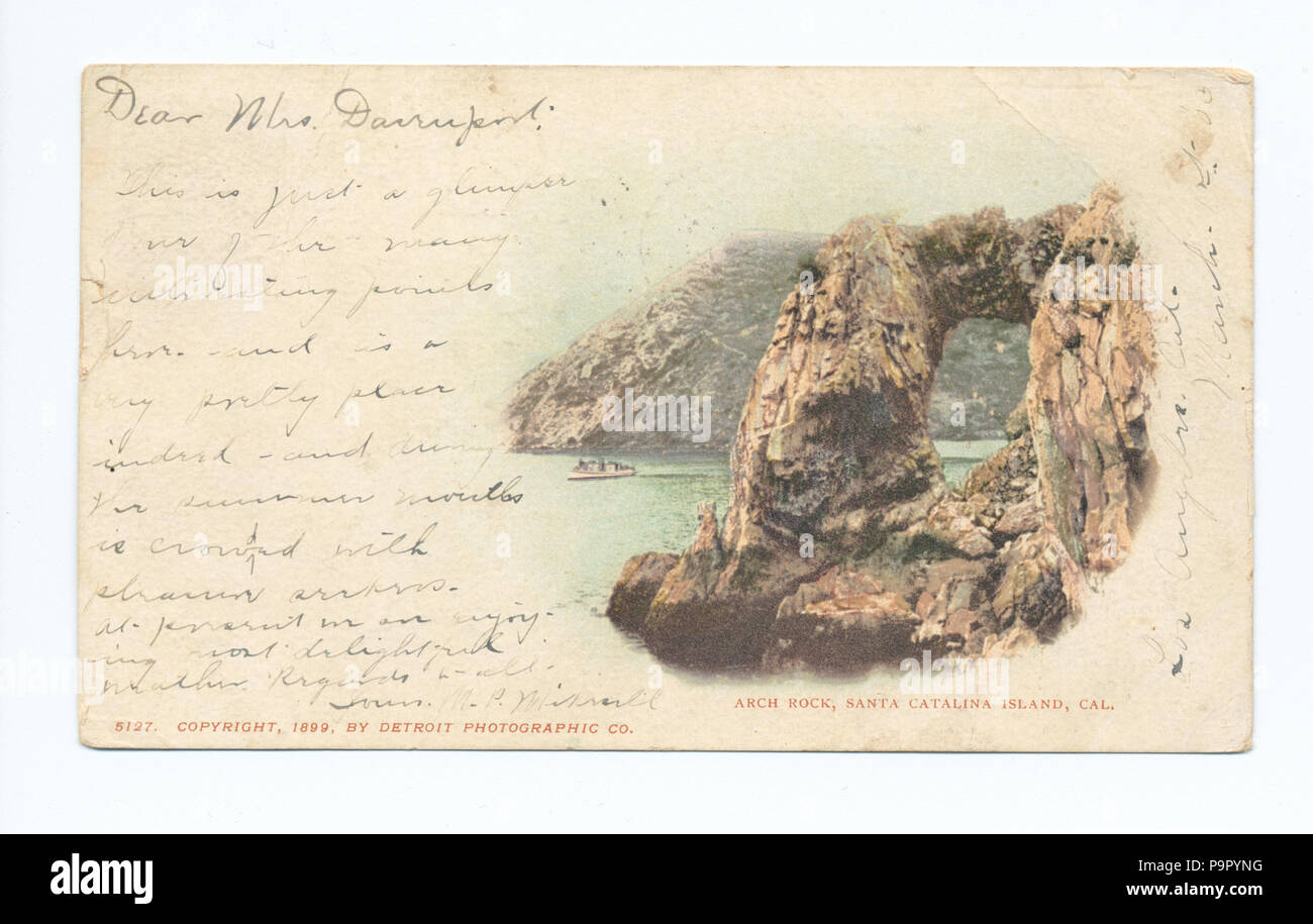 147 Arch Rock, Santa Catalina Island, Calif (NYPL b12647398-62087 Stock ...
