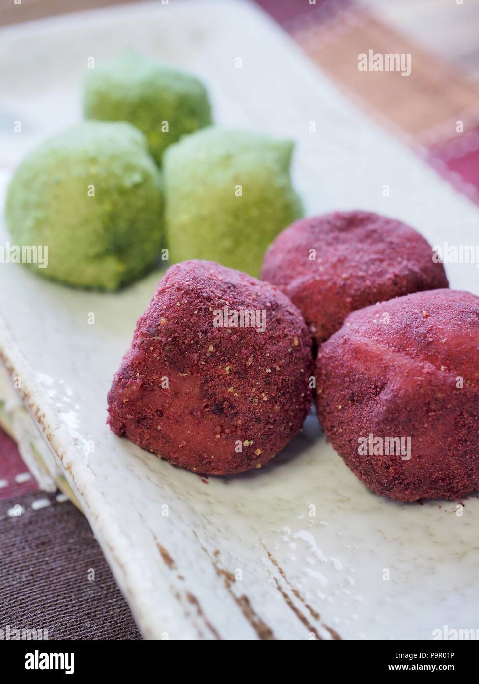Asian food gyeongdan, rice ball cake Stock Photo - Alamy