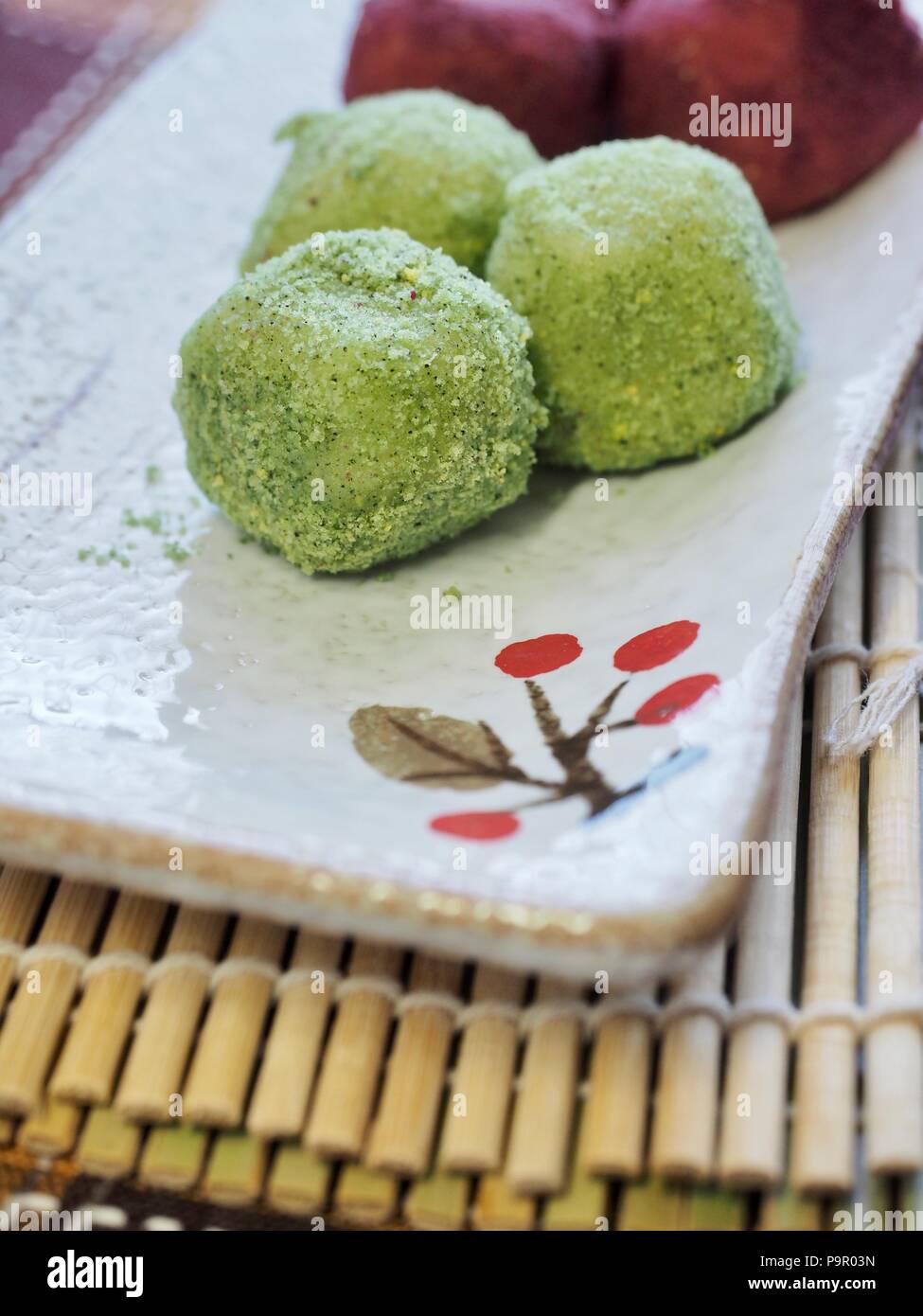 Asian food gyeongdan, rice ball cake Stock Photo - Alamy